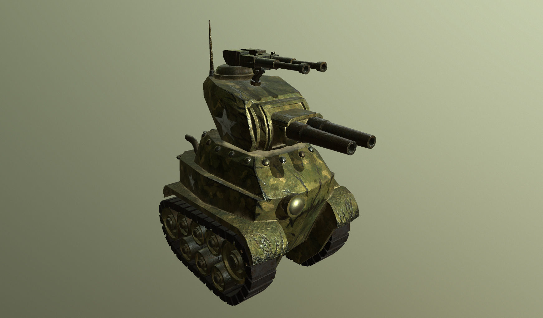 3D Model Collection Tanks Package of 4 Stylized Tanks Low Poly Game ...