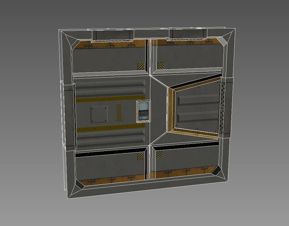 sci fi door free VR / AR / low-poly 3D model | CGTrader