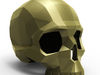 Faceted skull 3D model 3D printable | CGTrader