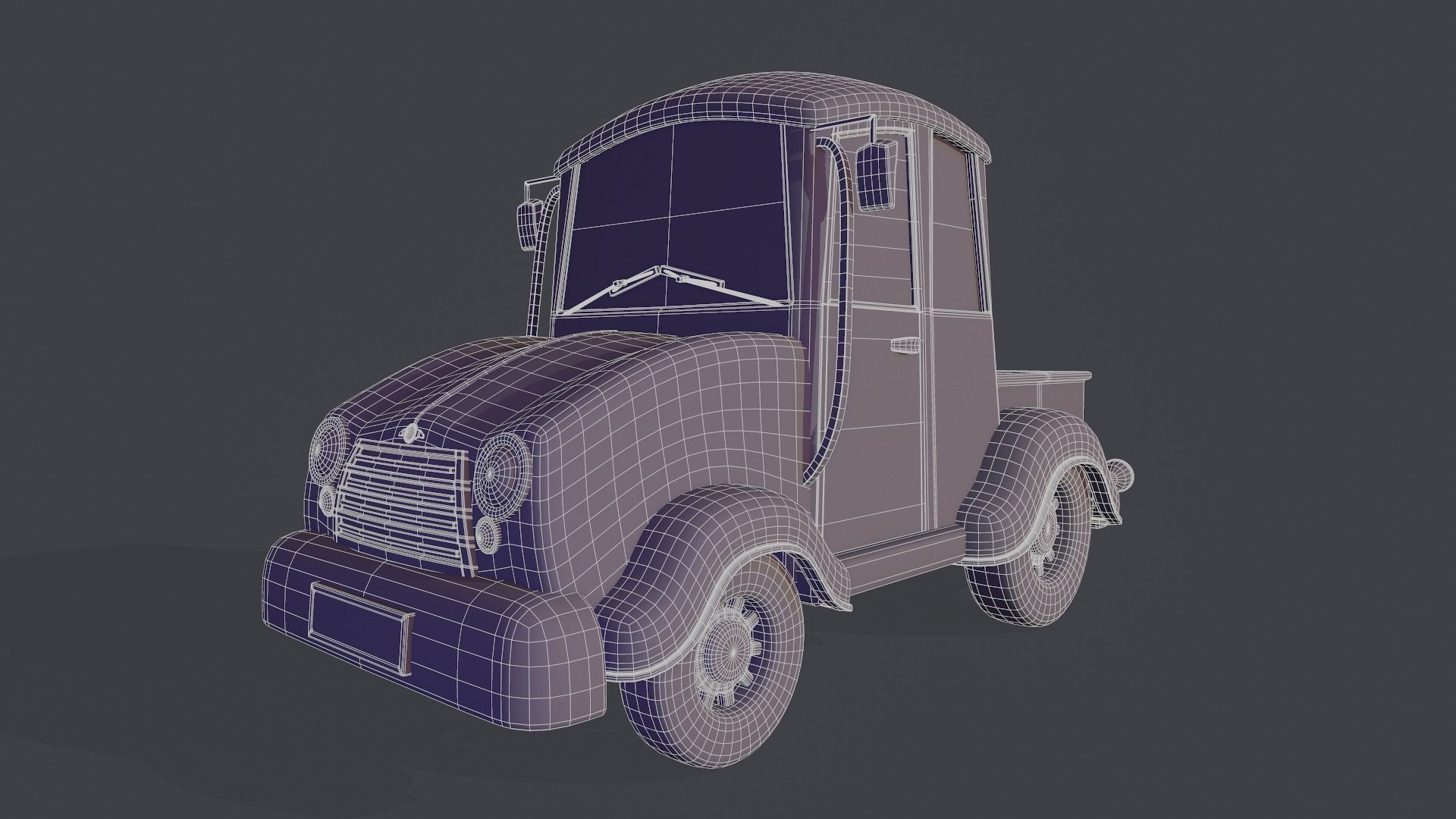 3D model Asset - Cartoons - Car - Truck VR / AR / low-poly | CGTrader