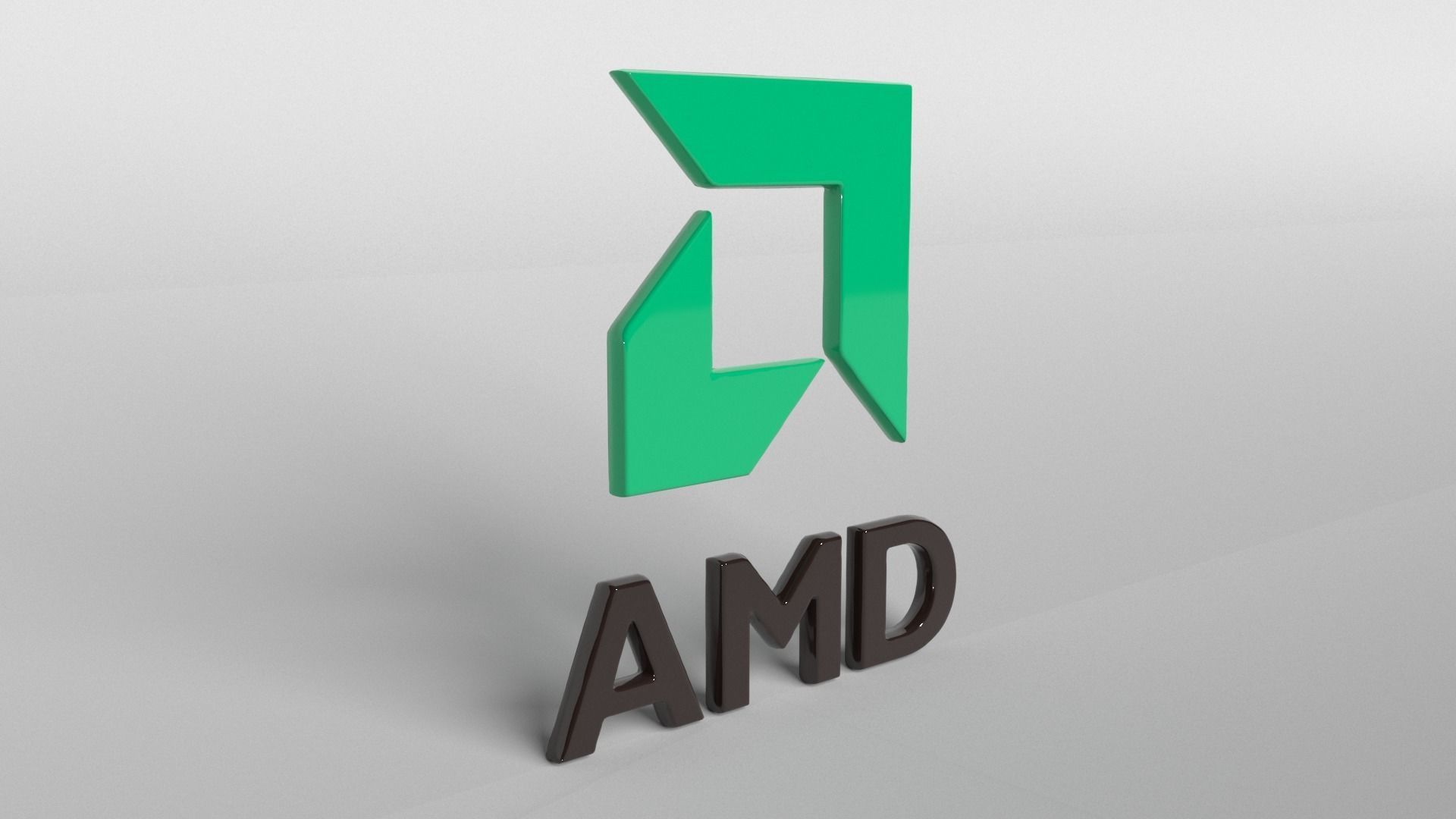 AMD Logo v1 002 free VR / AR / low-poly 3D model | CGTrader