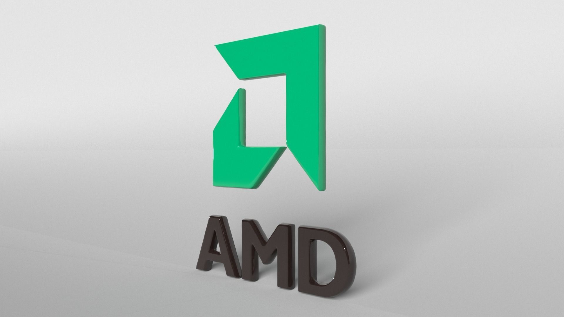 AMD Logo v1 002 free VR / AR / low-poly 3D model | CGTrader