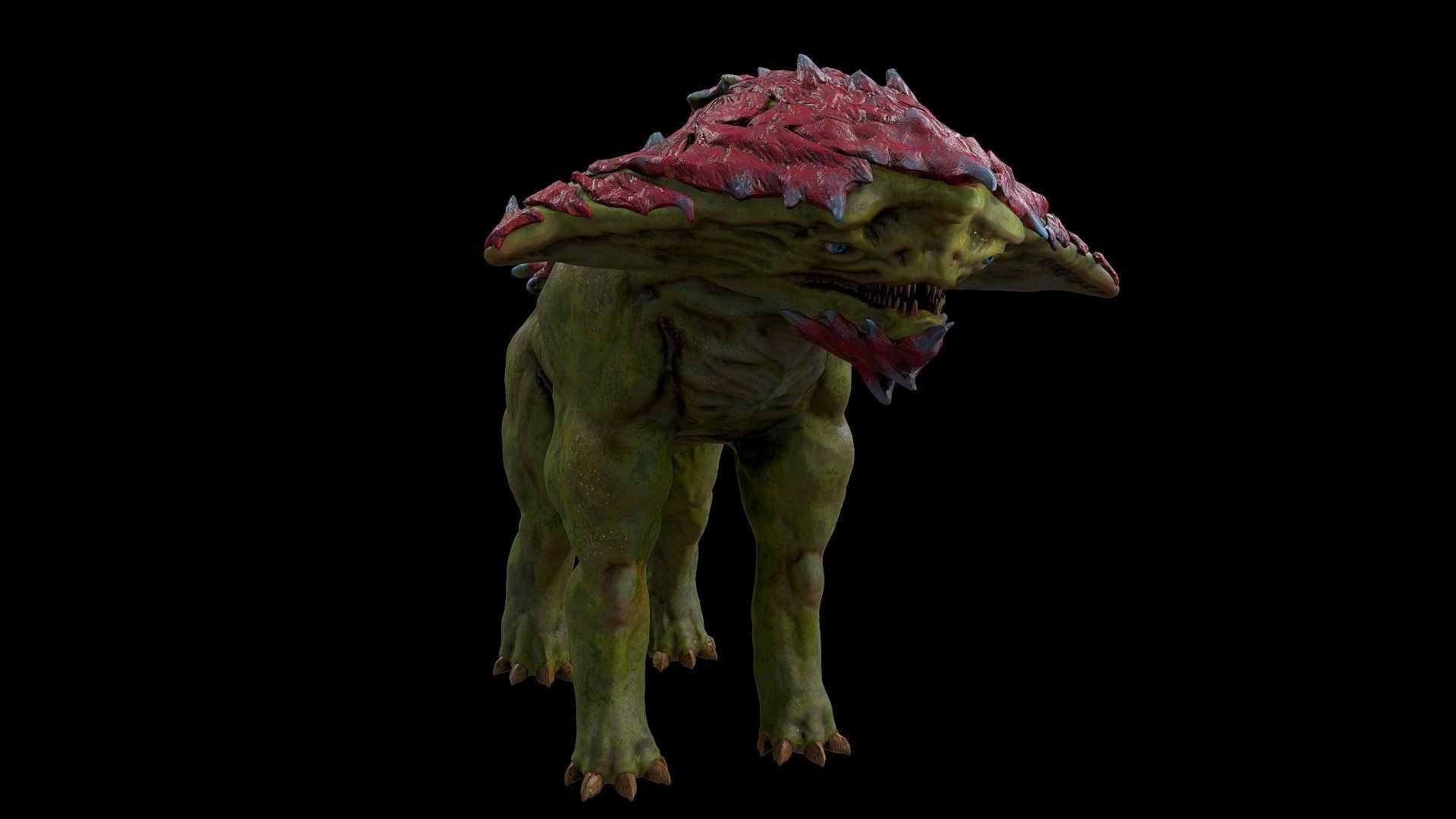 3D model Fantasy titan creature model rigged VR / AR / low-poly rigged ...
