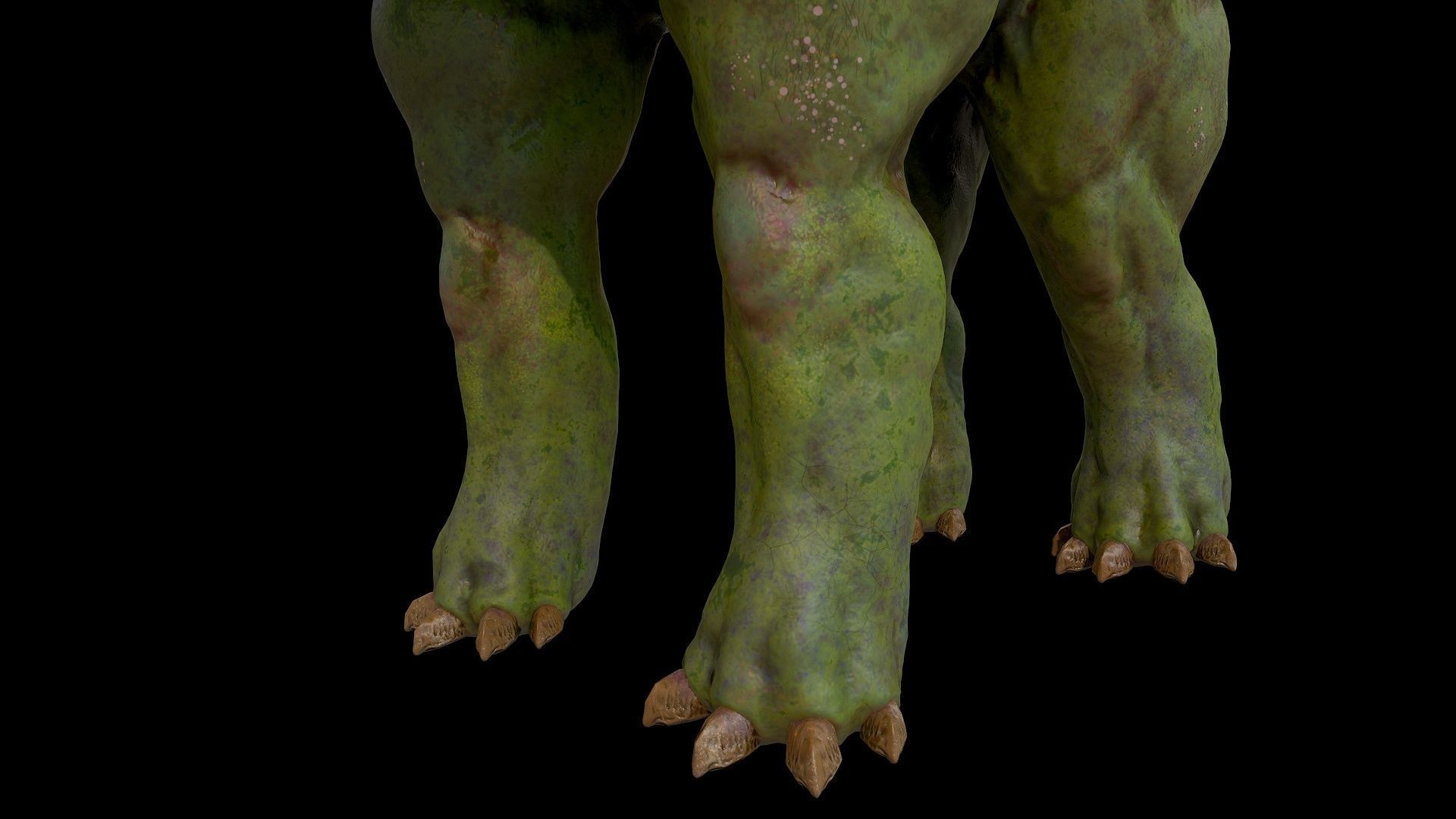 3D model Fantasy titan creature model rigged VR / AR / low-poly rigged ...