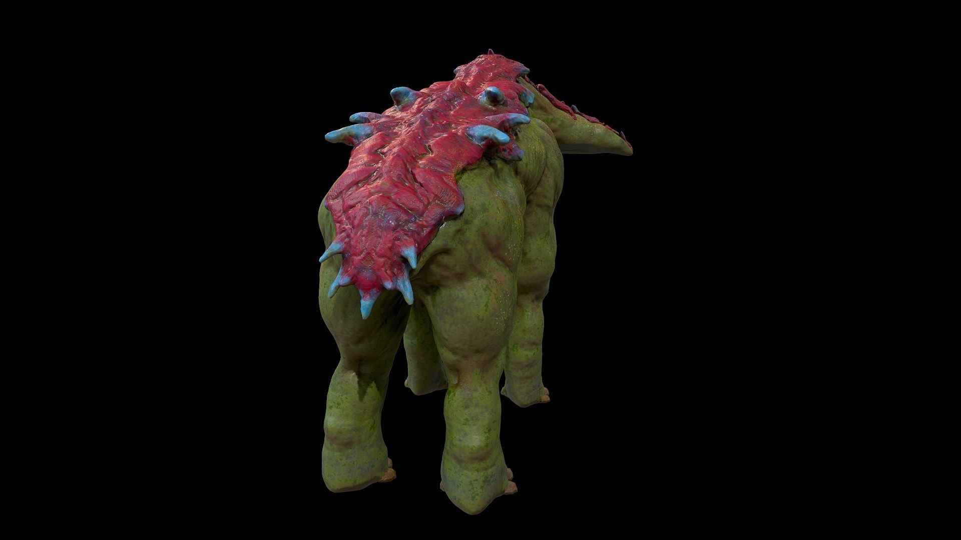 3D model Fantasy titan creature model rigged VR / AR / low-poly rigged ...