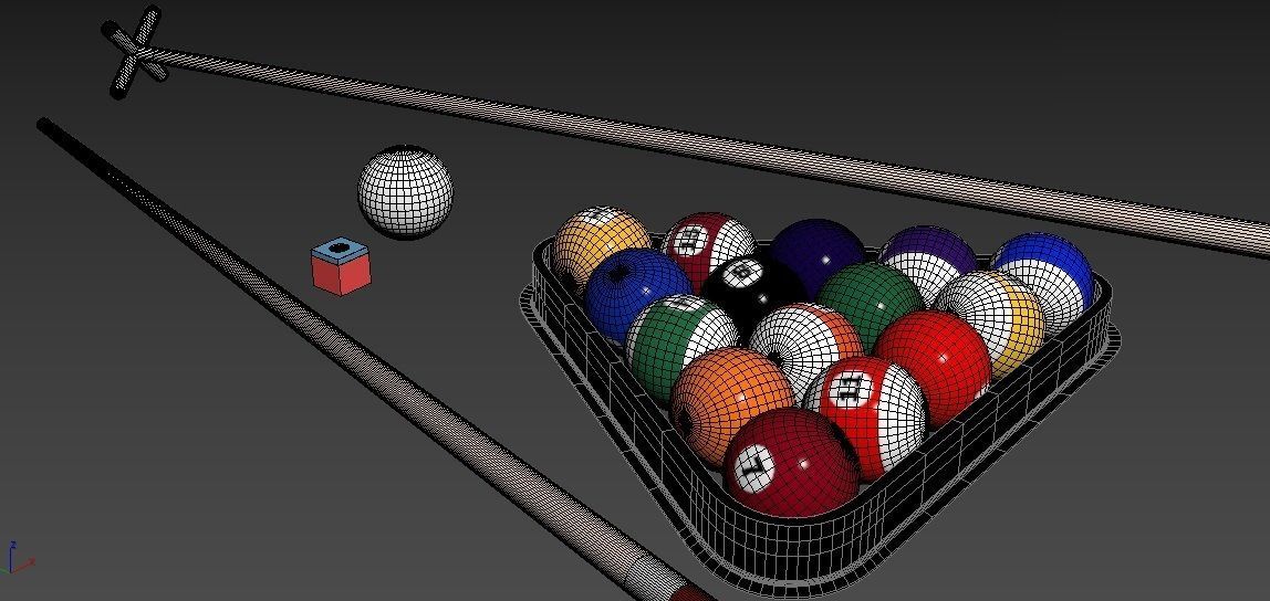 Billiard Equipment 3D model | CGTrader