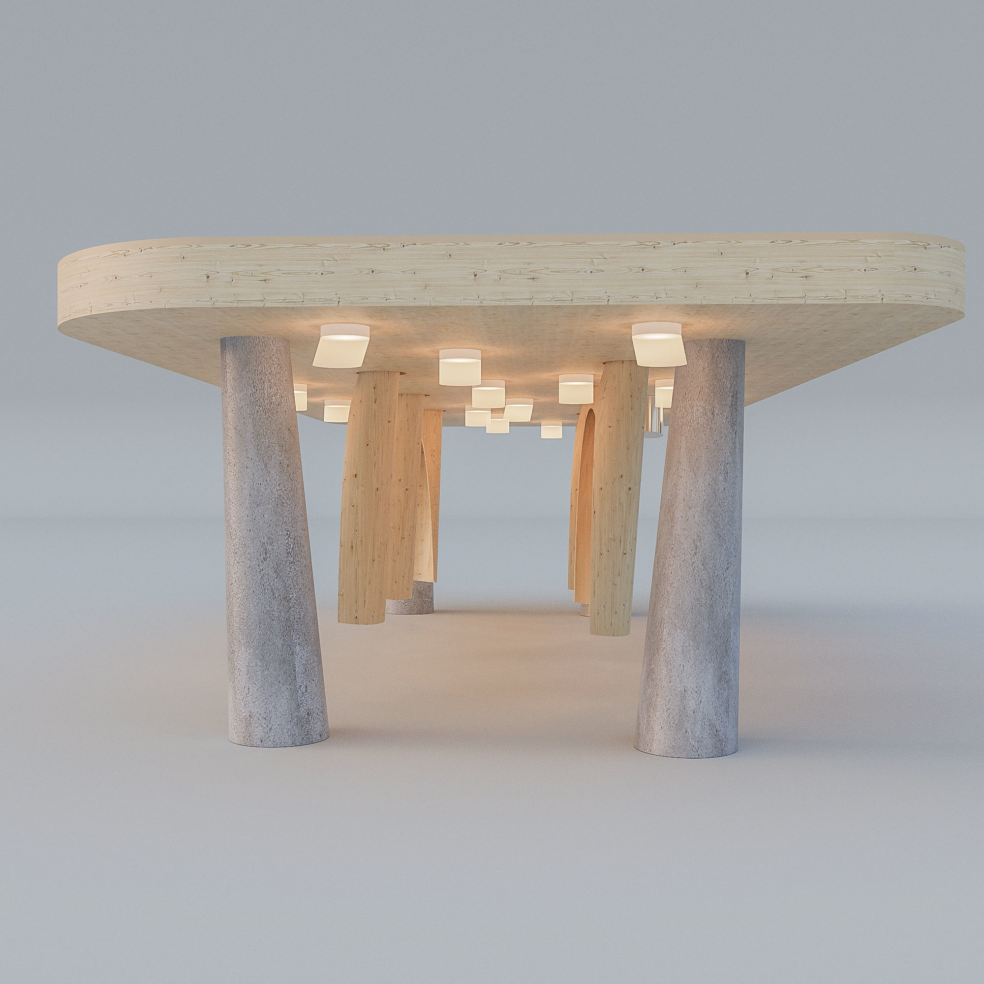 swedish smart bus stop 3D model | CGTrader