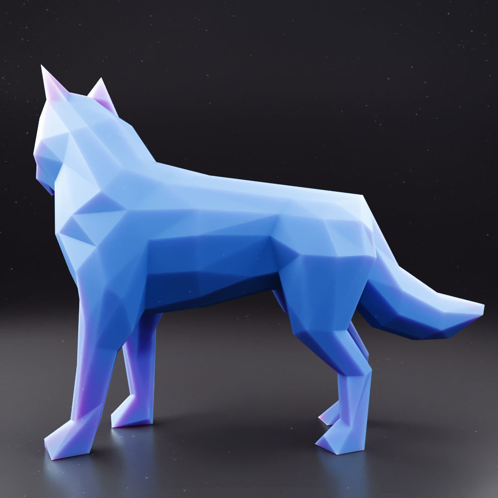 3D model Husky Low Poly 1 VR / AR / low-poly | CGTrader