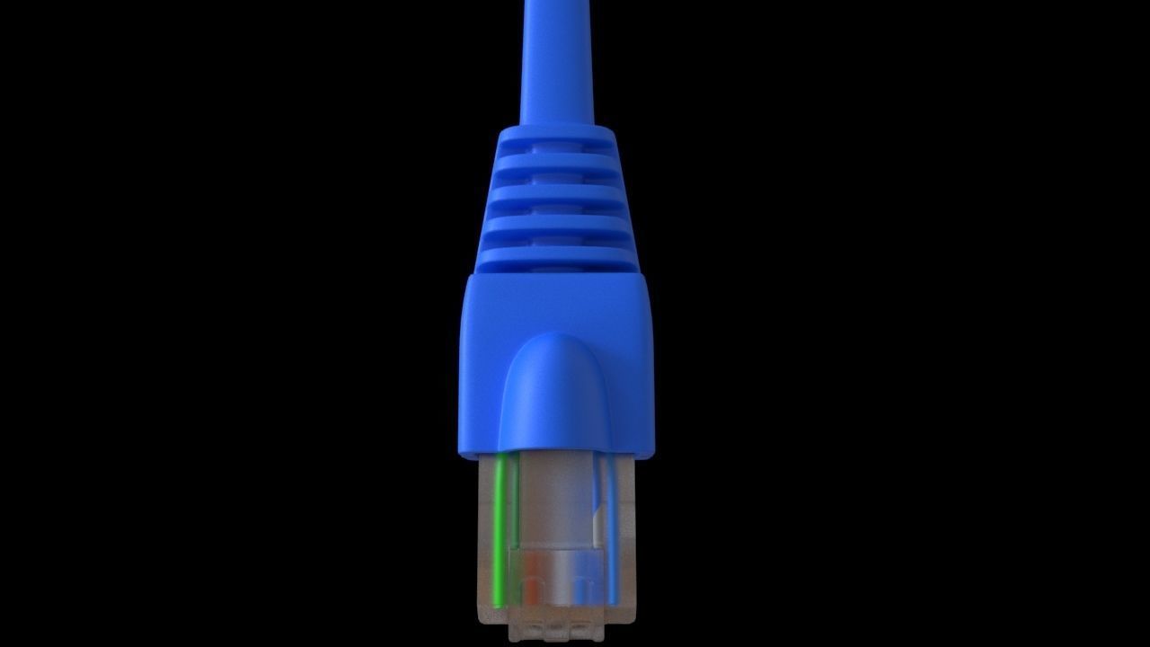 3D RJ45 Ethernet connector 3D model | CGTrader