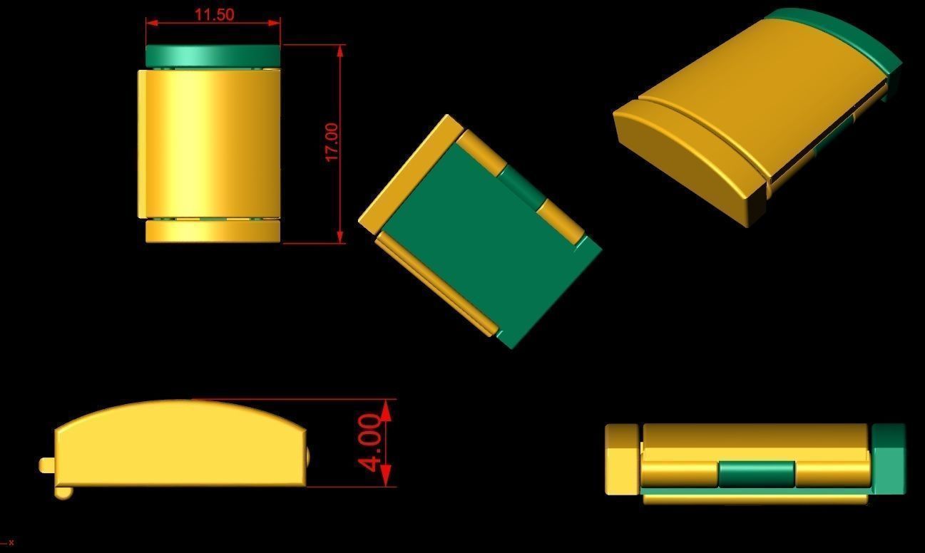 Jewellery Accessories Bracelet Lock Box 3D model 3D printable | CGTrader