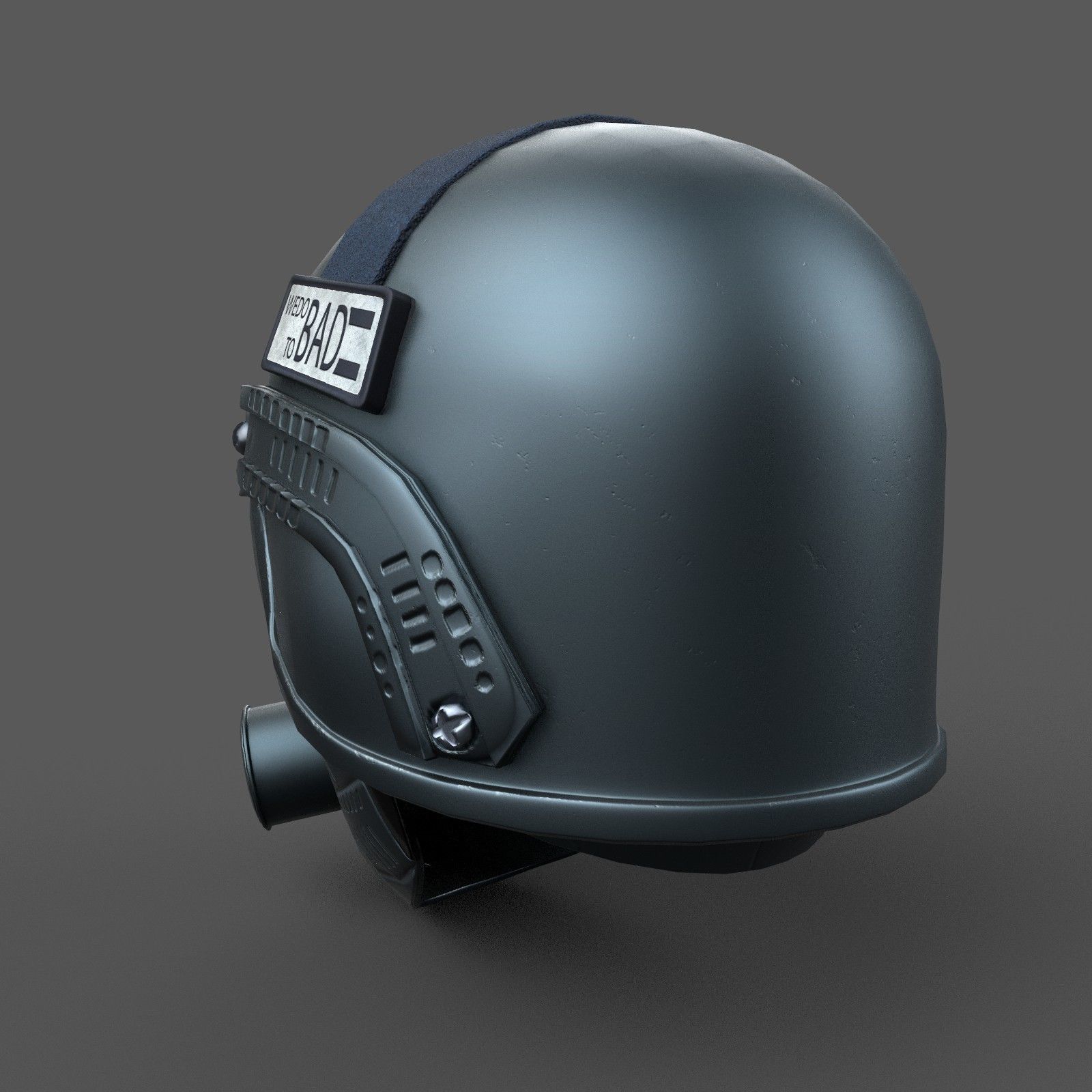 3D model Helmet scifi fantasy pilot military combat soldier armor VR ...