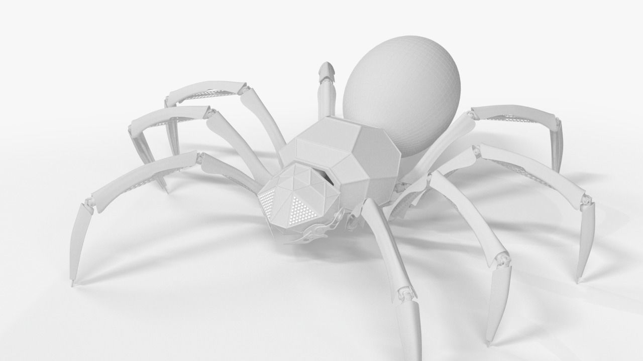 Robot Spyder 3D model rigged | CGTrader