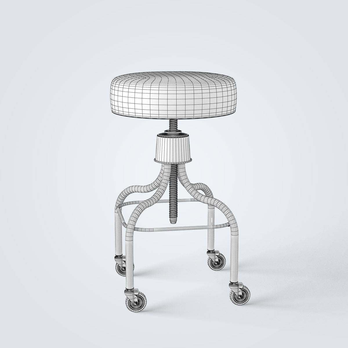 Medical Exam Stool 3D model | CGTrader
