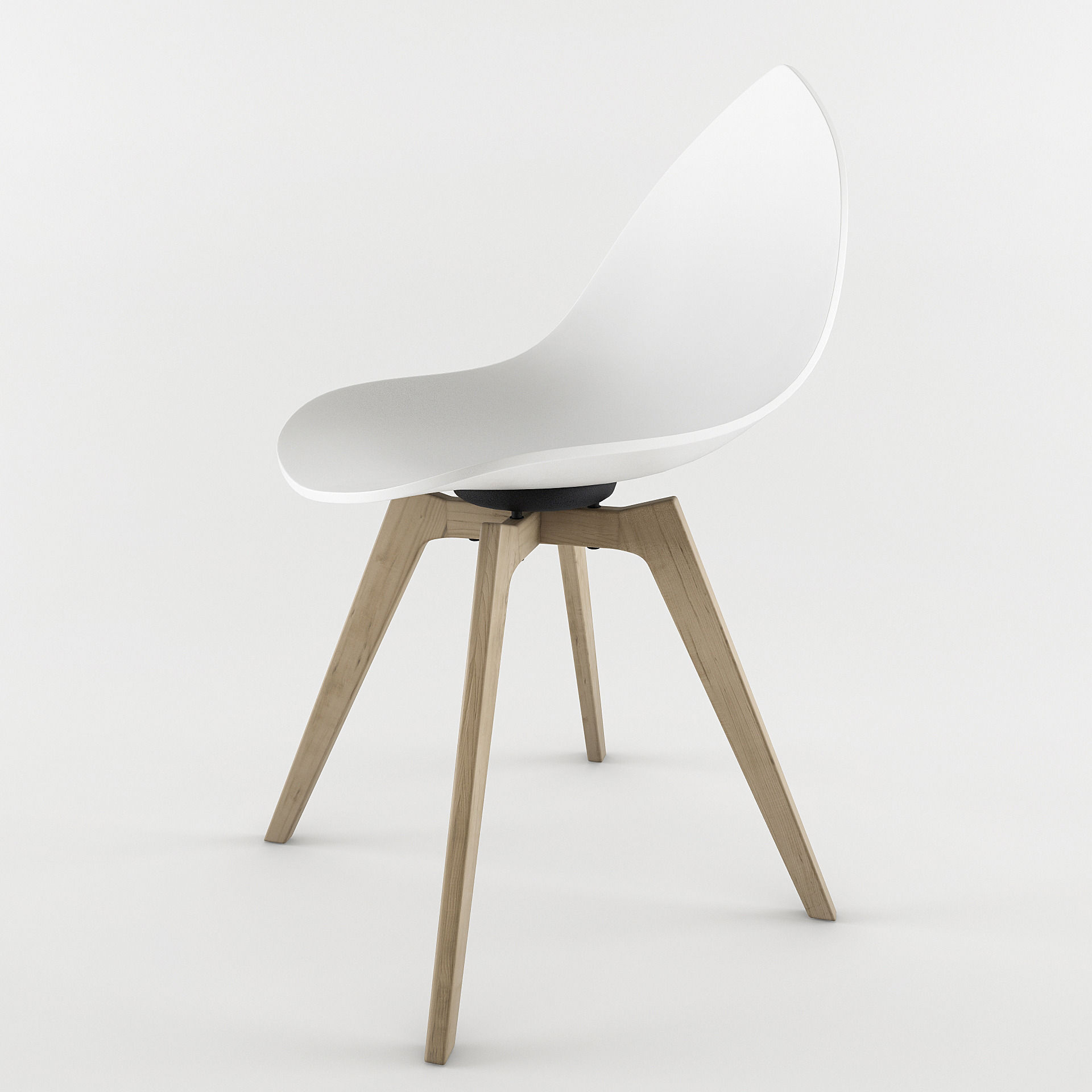 Ottawa Chair by Karim Rashid white seat 3D model | CGTrader