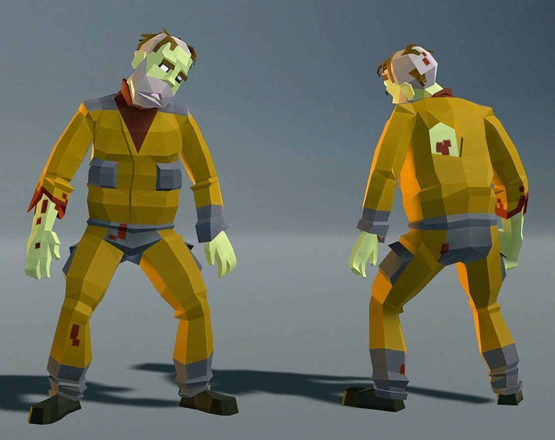 3D model Sharp Zombies VR / AR / low-poly rigged animated | CGTrader