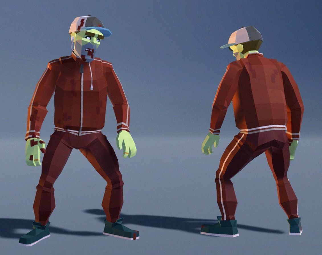 3D model Sharp Zombies VR / AR / low-poly rigged animated | CGTrader