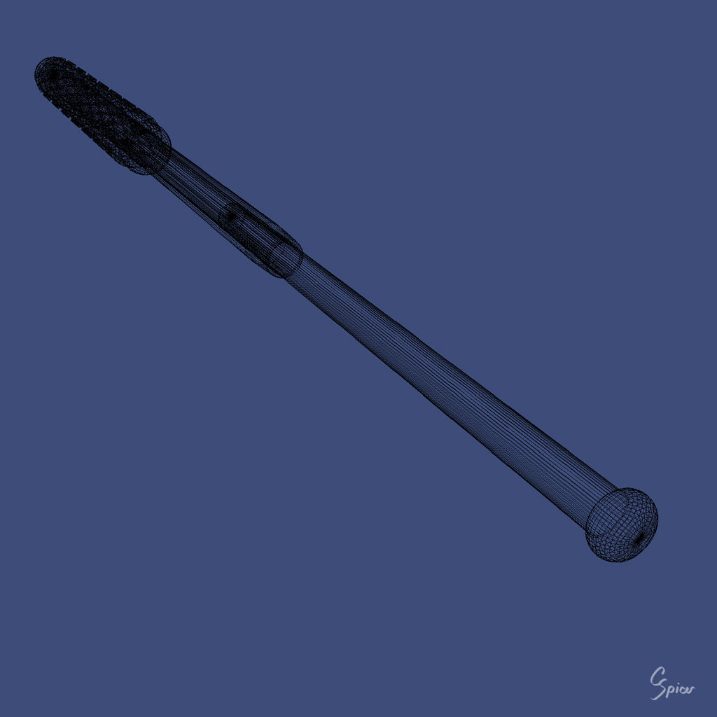 Telescoping Baton 3D model | CGTrader