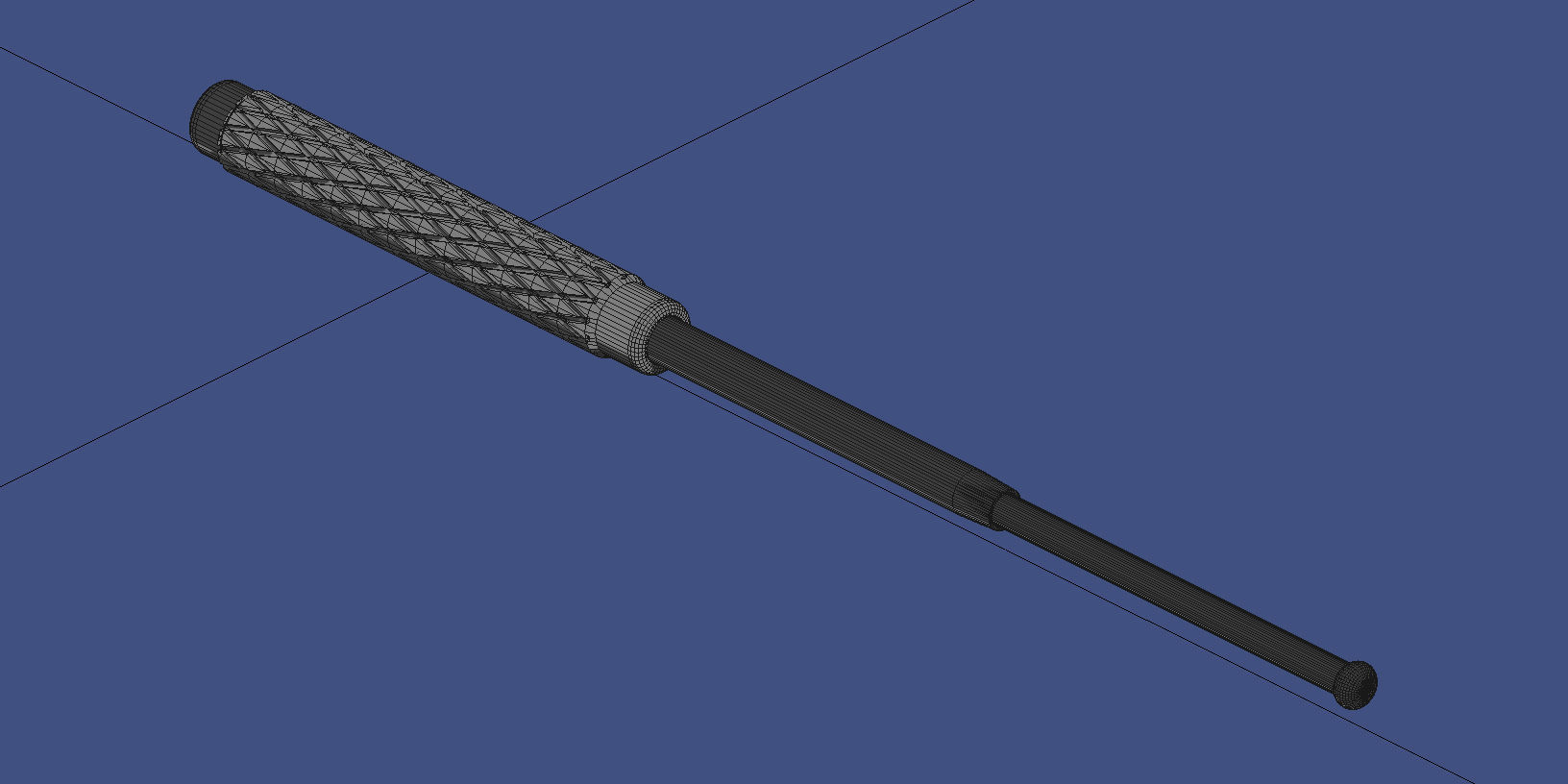 Telescoping Baton 3D model | CGTrader