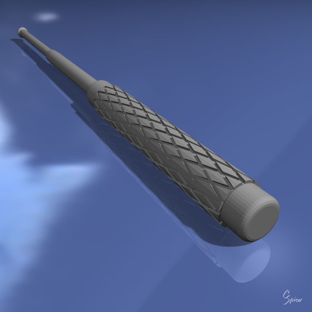 Telescoping Baton 3D model | CGTrader