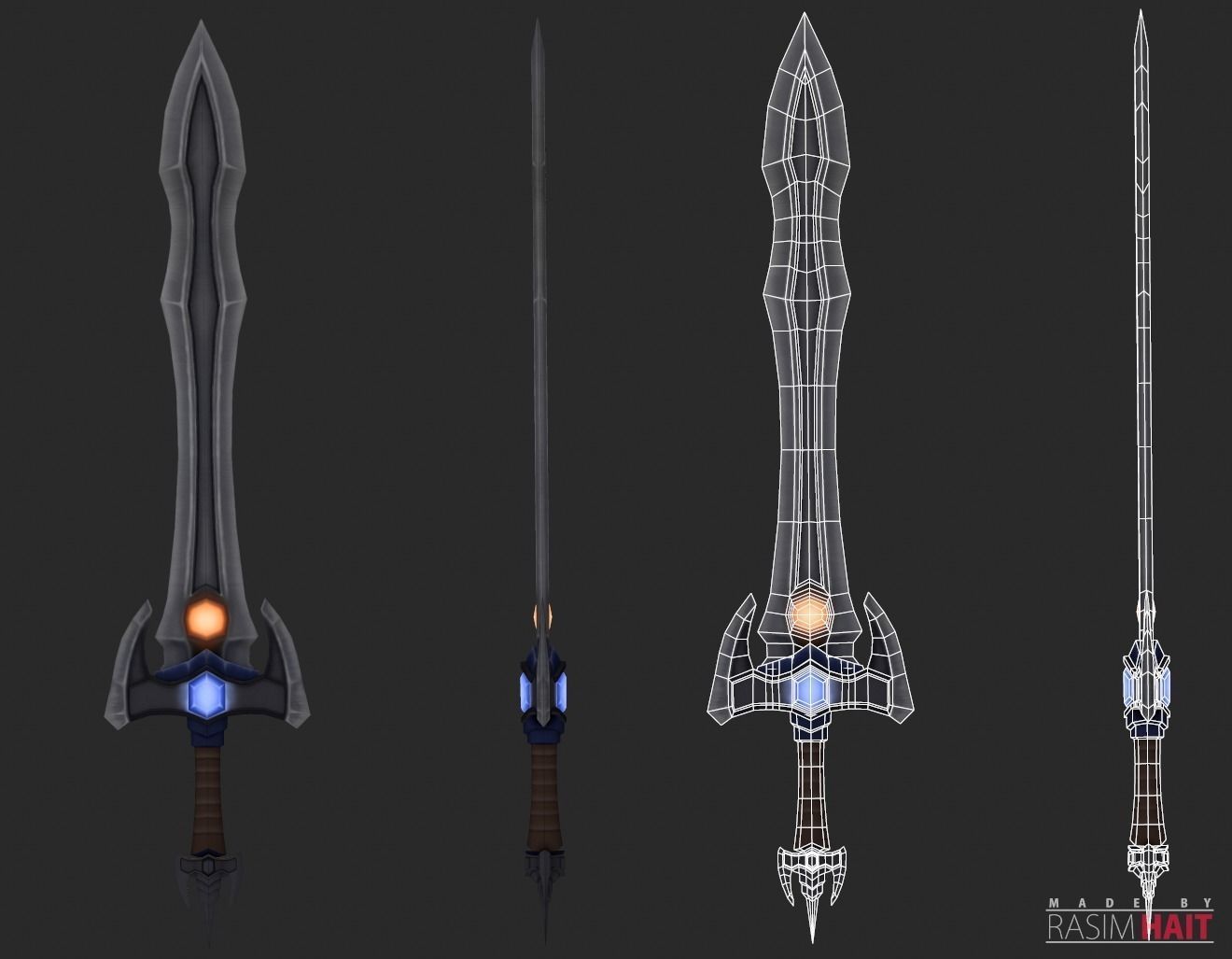 3D model Hand Painted sword VR / AR / low-poly | CGTrader