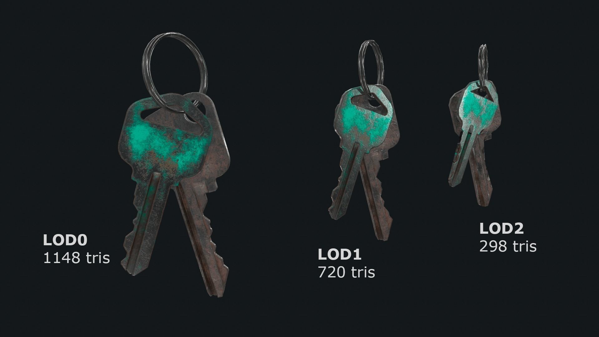 3D model HQ PBR Keychain VR / AR / low-poly | CGTrader