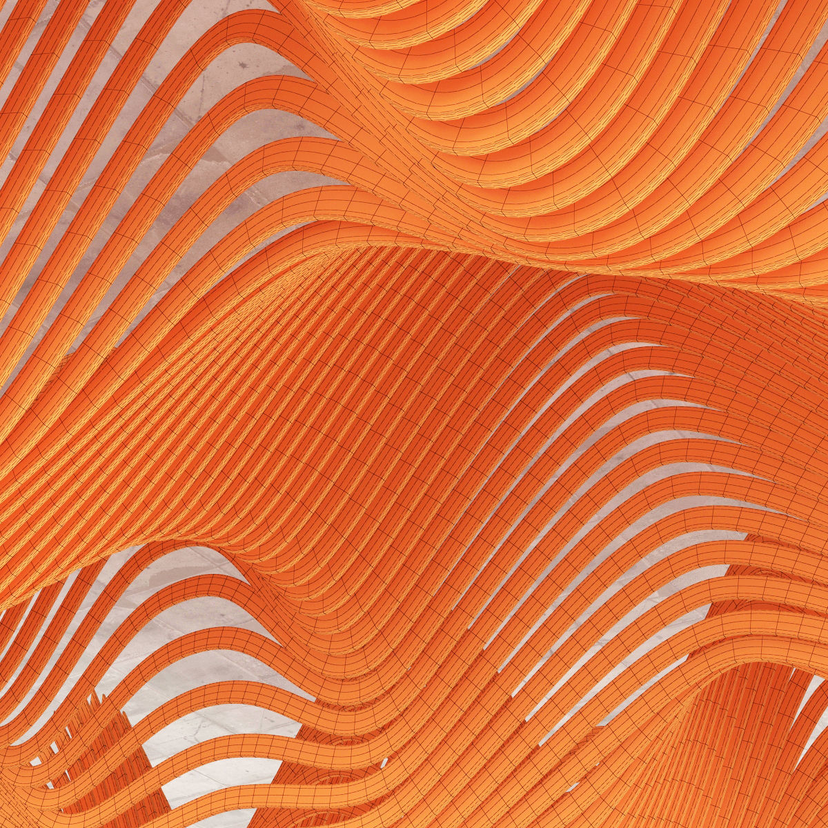 Parametric wood Hall ceiling 3D model | CGTrader