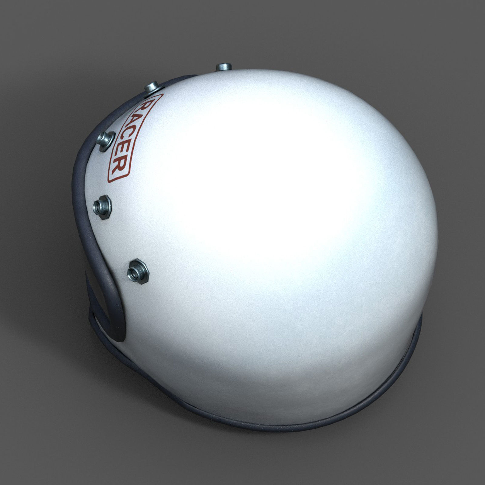 3D model Helmet scifi fantasy pilot military racer bike VR / AR / low ...