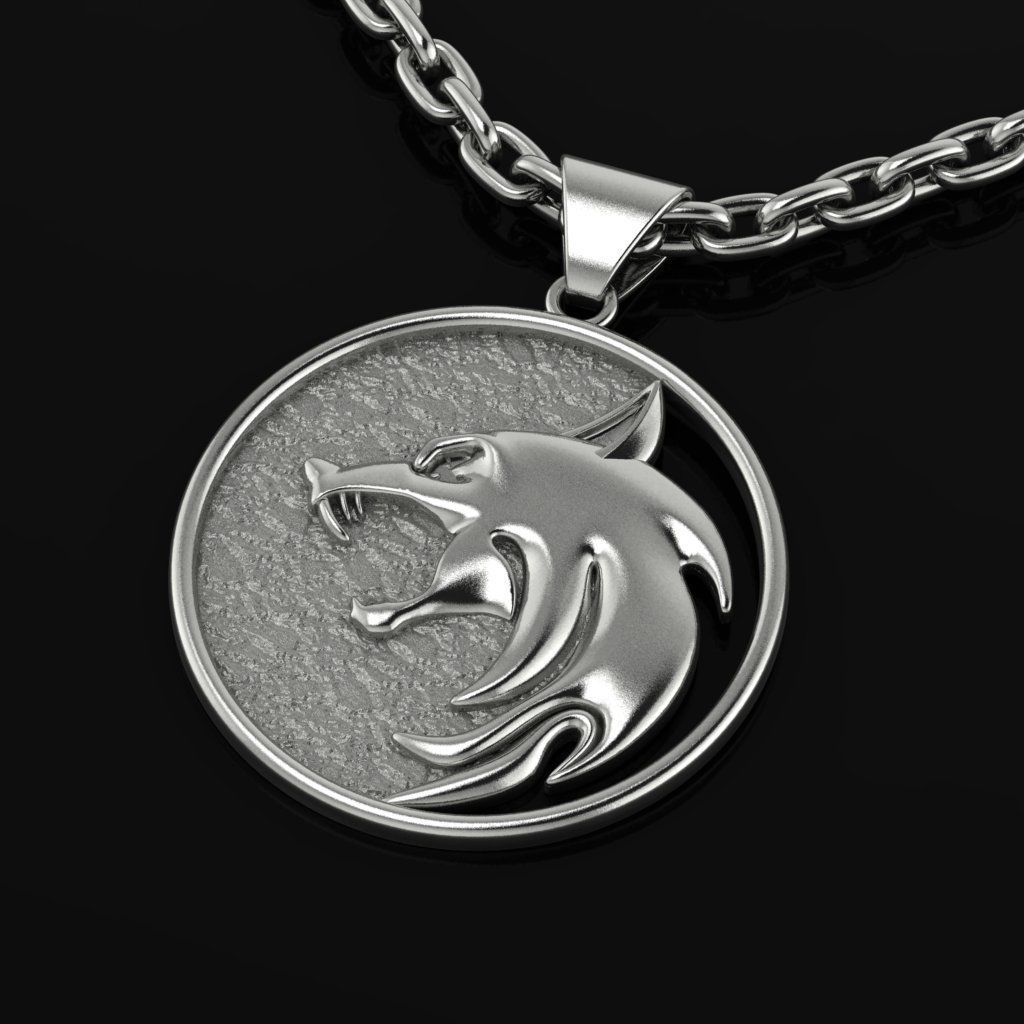 Witcher Amulet Wolf 3D model 3D printable | CGTrader