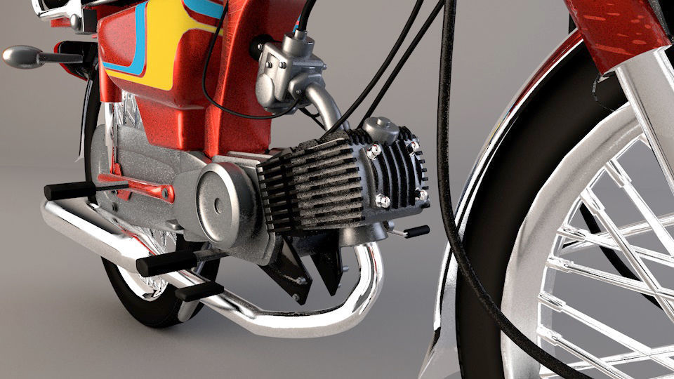Motor Cycle CD70 3D model | CGTrader