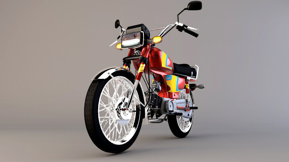 Motor Cycle CD70 3D model | CGTrader