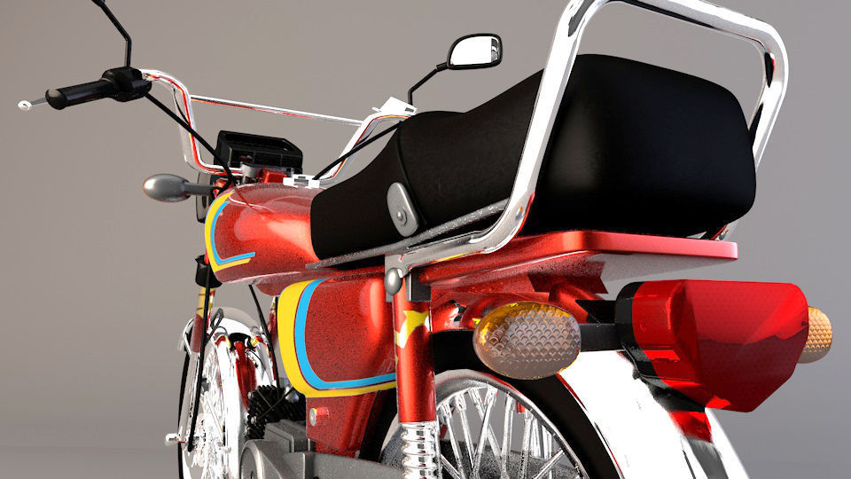 Motor Cycle CD70 3D model | CGTrader