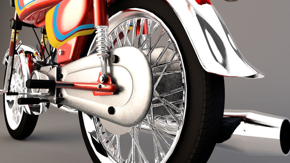 Motor Cycle CD70 3D model | CGTrader