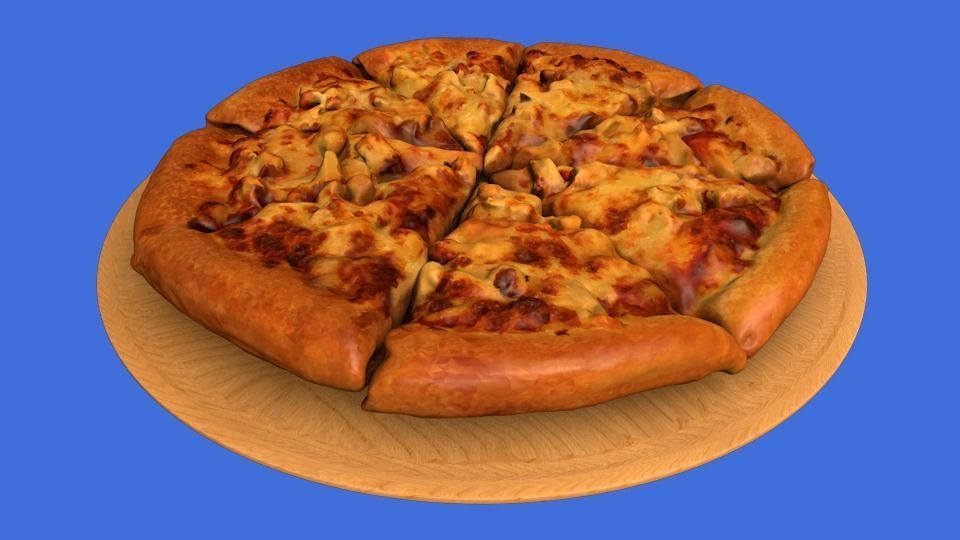 Animated Pizza With Fold able Box 3D model animated rigged | CGTrader