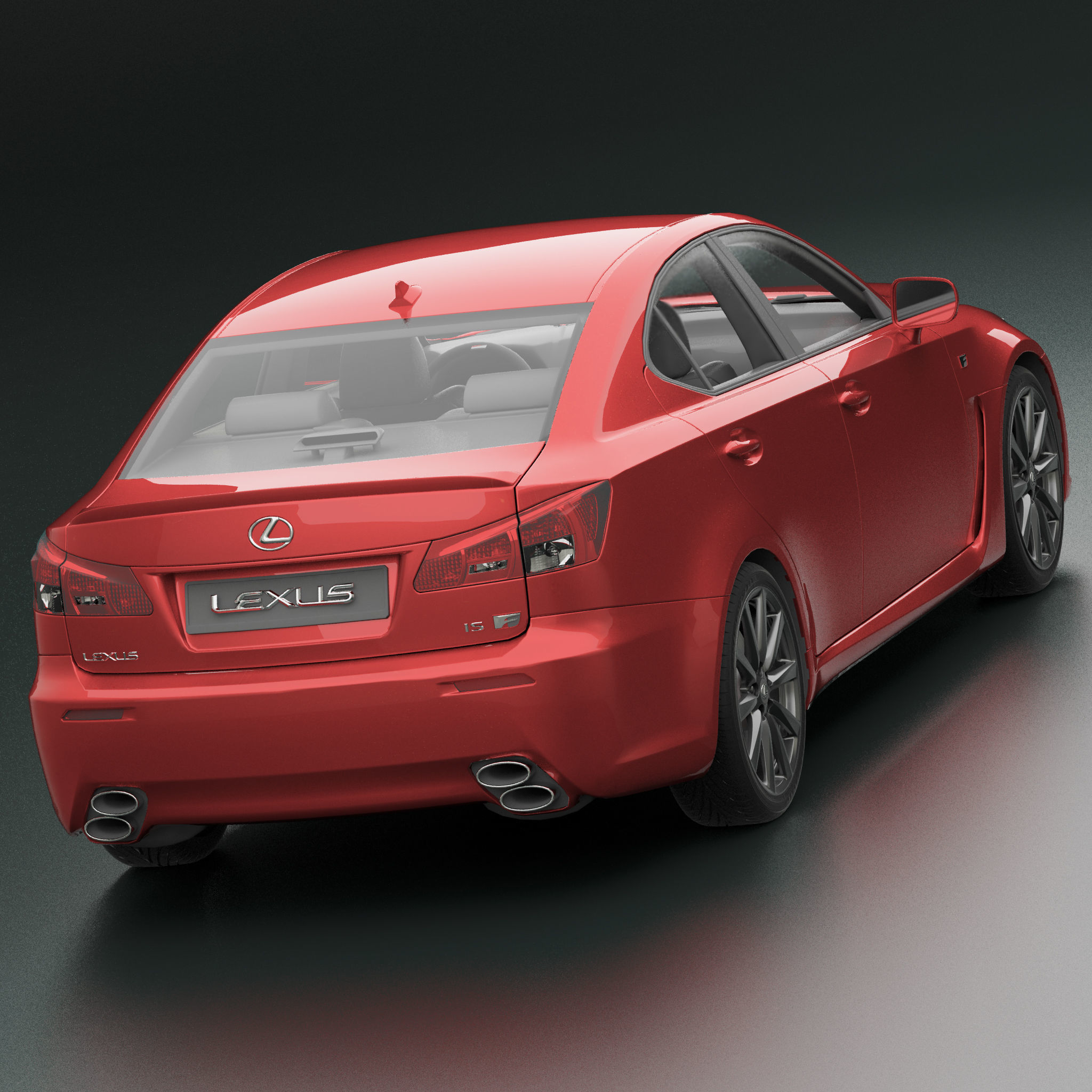 Lexus IS-F 2009 3D model | CGTrader
