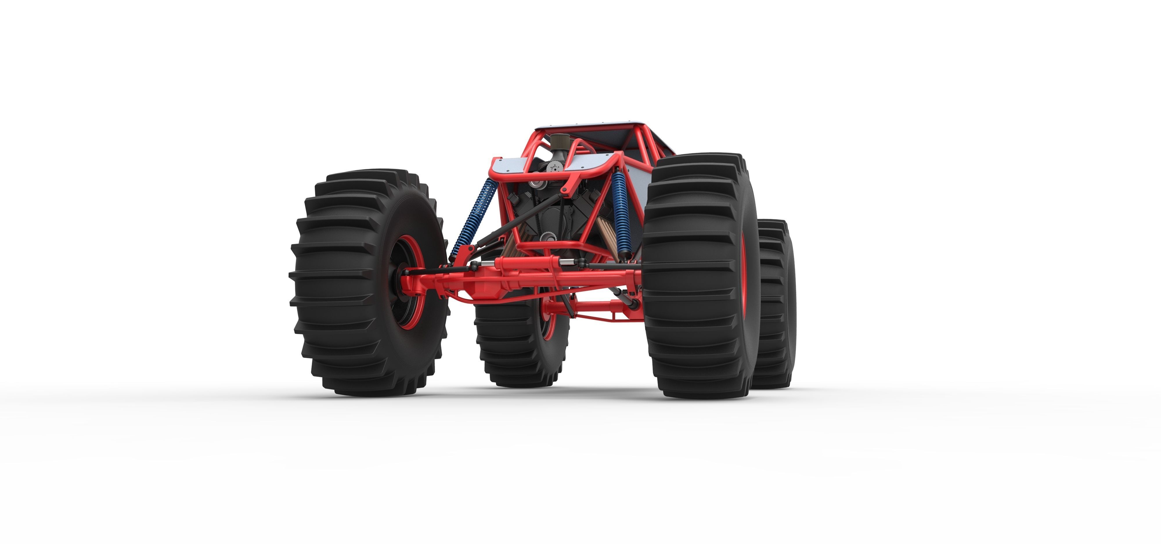 Mud bogger with SHERP tires 3D model | CGTrader