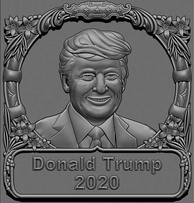 Donald Trump 2020 free 3D model 3D printable | CGTrader