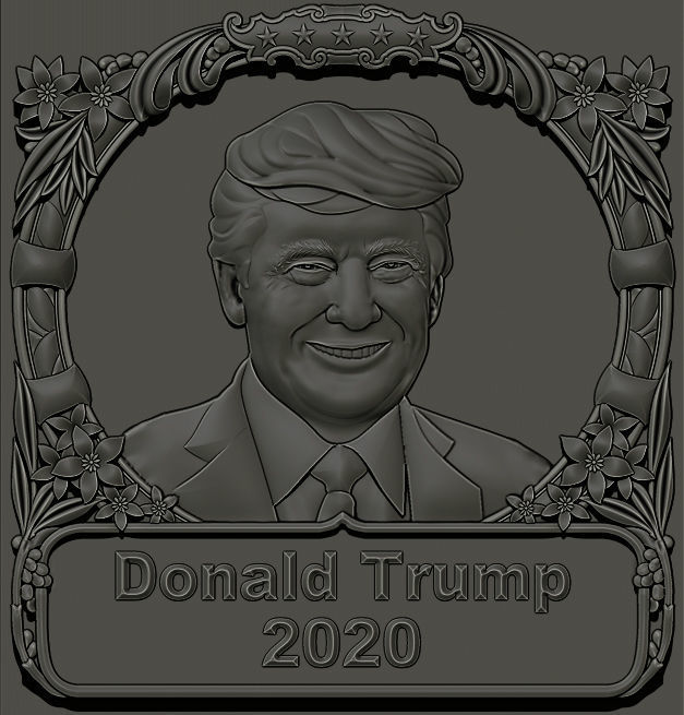 Donald Trump 2020 free 3D model 3D printable | CGTrader