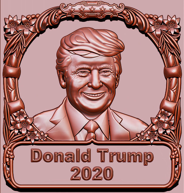 Donald Trump 2020 free 3D model 3D printable | CGTrader