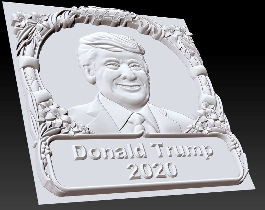 Donald Trump 2020 free 3D model 3D printable | CGTrader