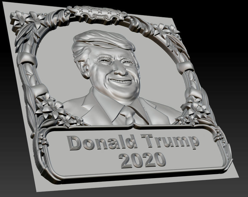 Donald Trump 2020 free 3D model 3D printable | CGTrader