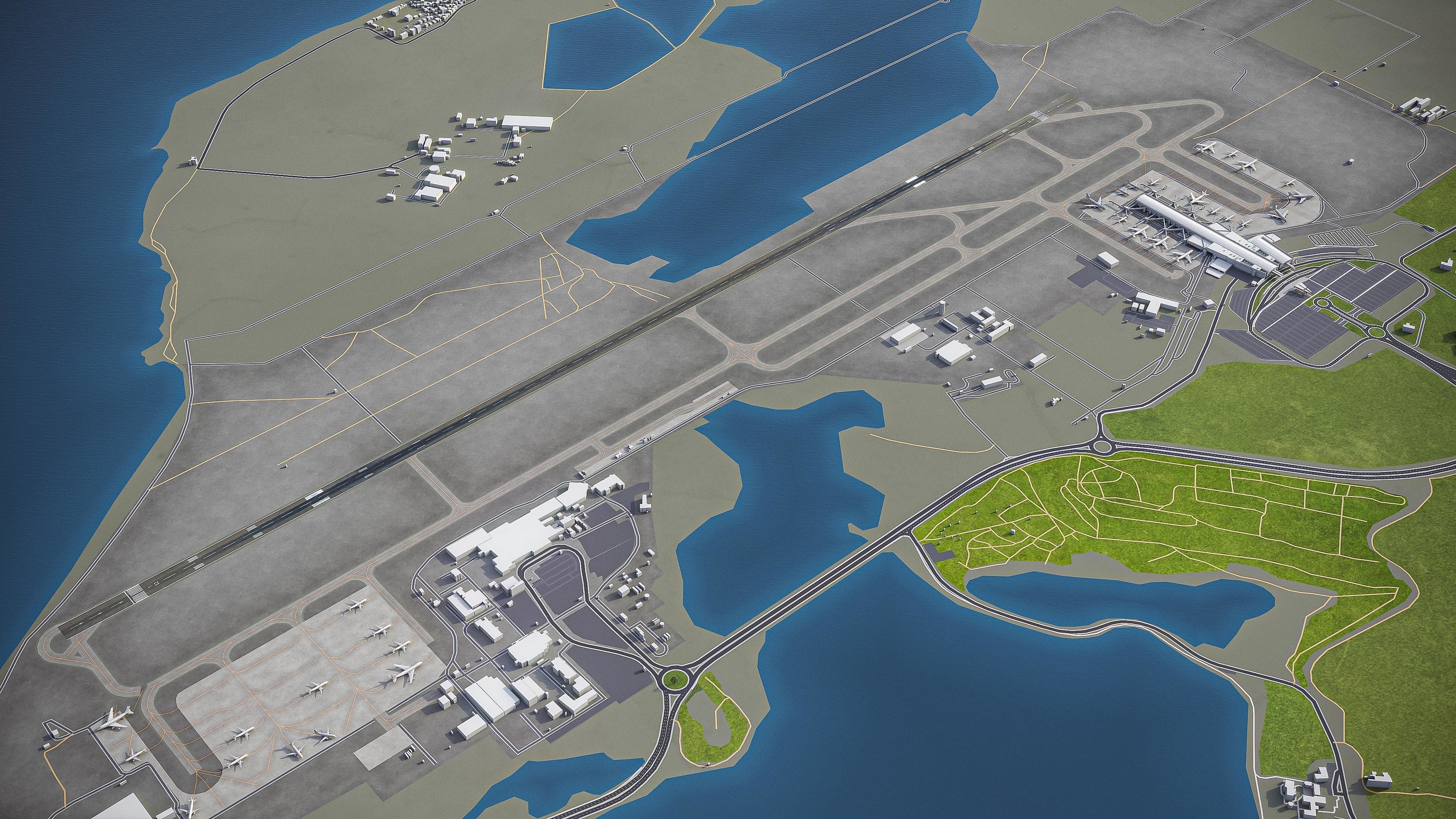 3D Model Collection Cyprus - full country - and cities VR / AR / low ...