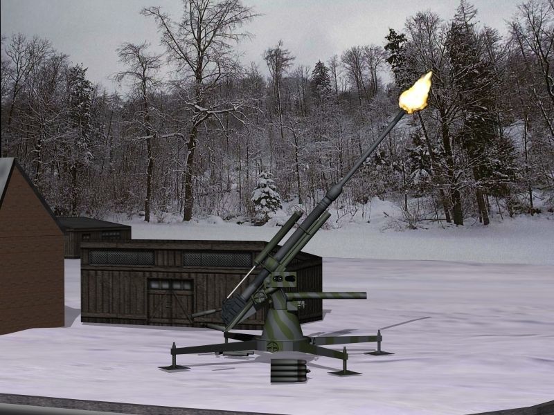 88mm Flak gun - WWII German 3D model | CGTrader