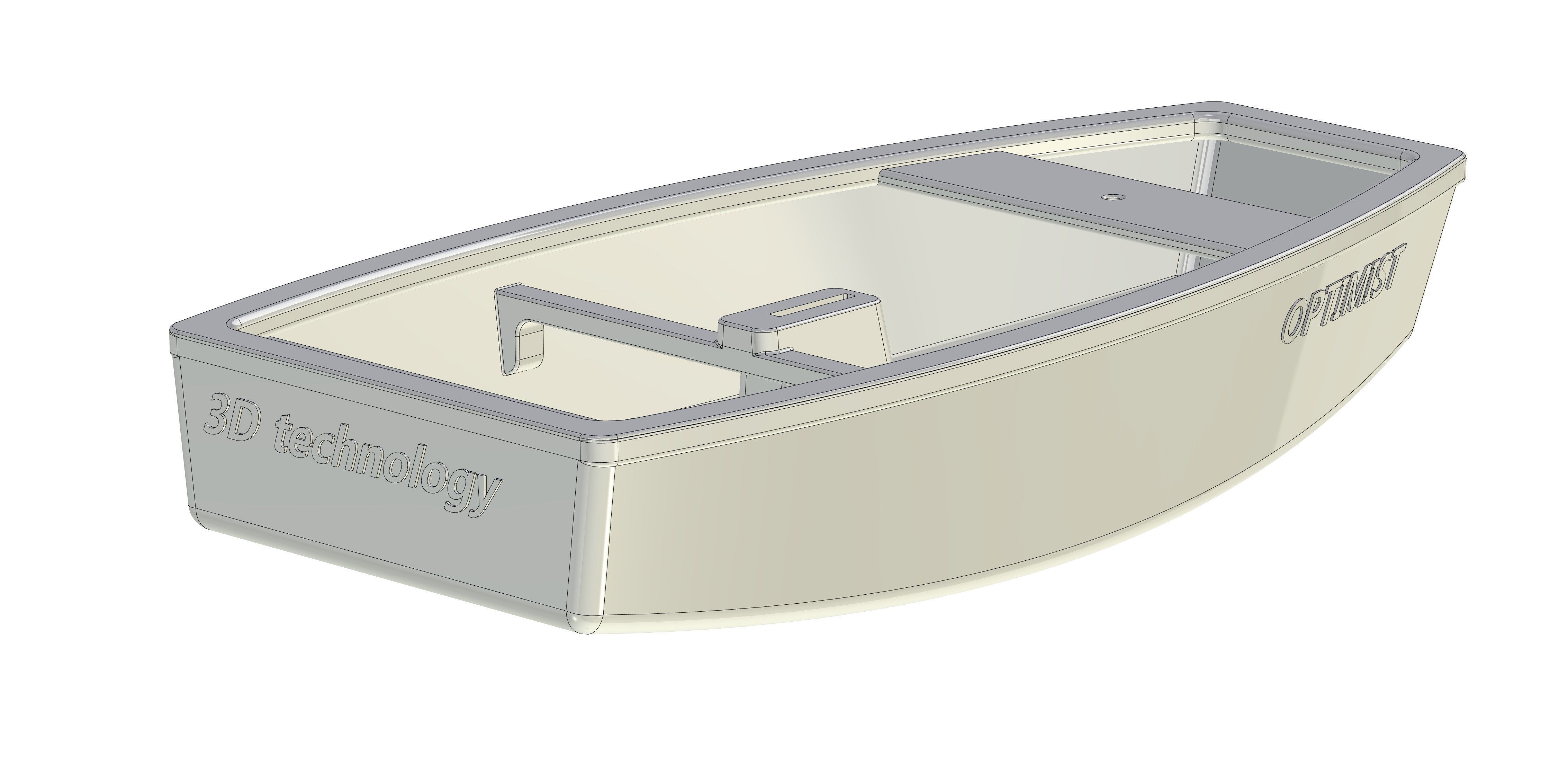 boat optimist 3d model in original size 3D model 3D printable | CGTrader