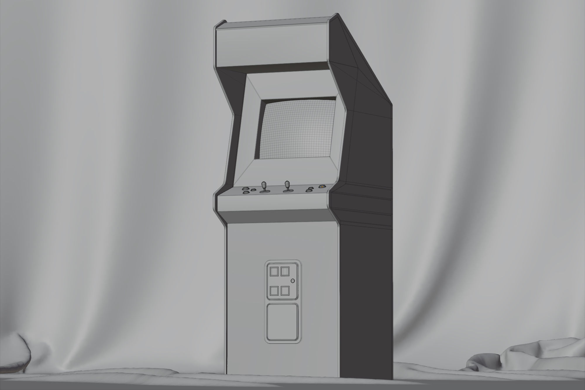 Arcade machine - Magic Sword 3D model | CGTrader