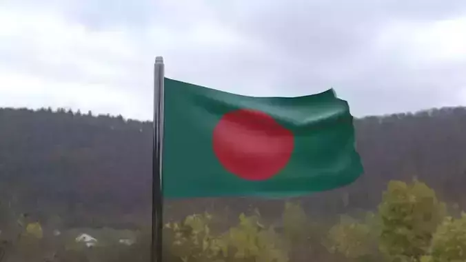 Bangladesh Flag Waving Animated free VR / AR / low-poly 3D model ...