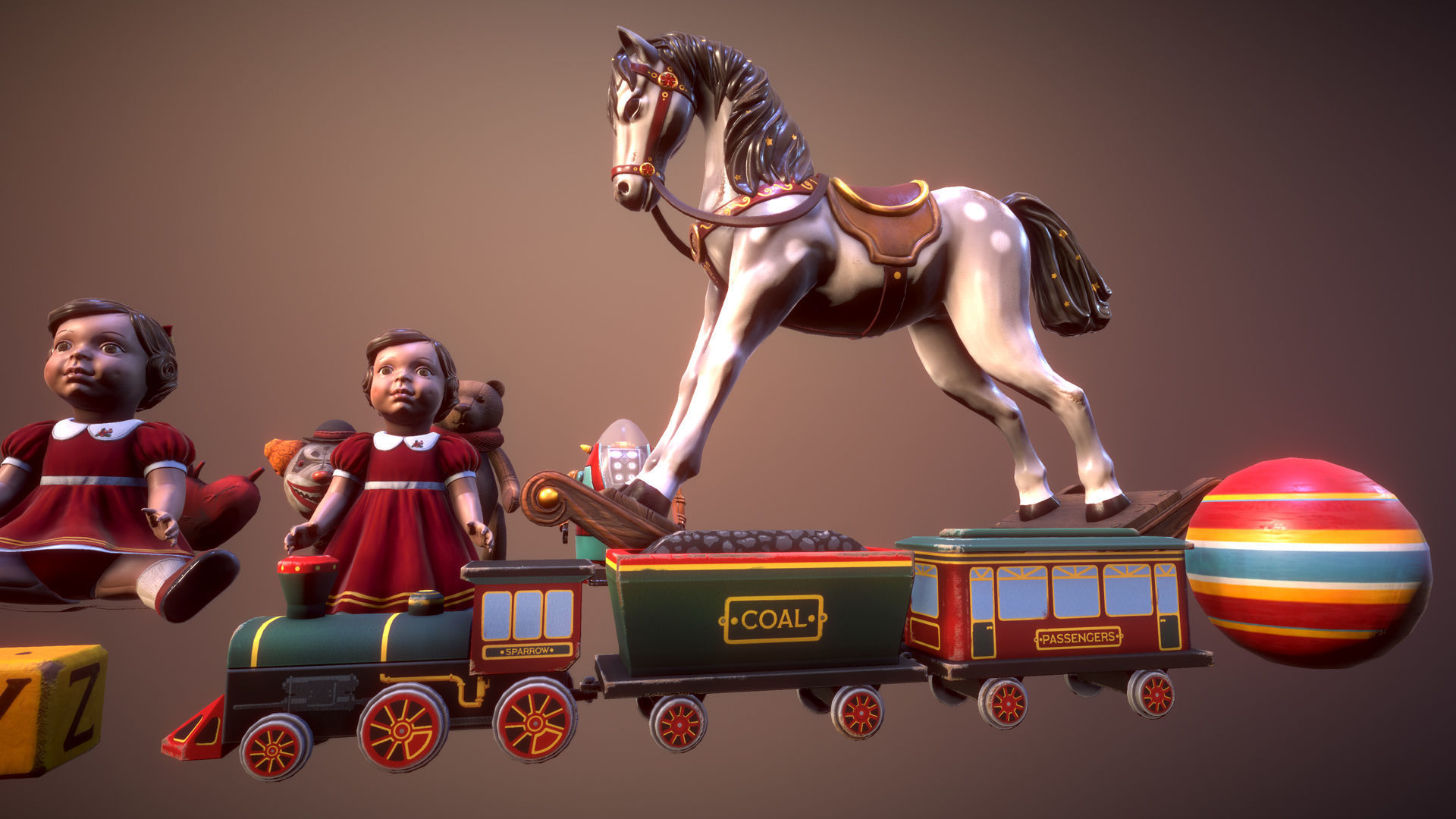 3D model Toys pack VR / AR / low-poly | CGTrader