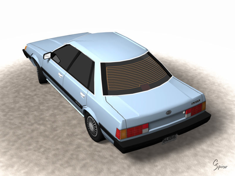Low-Poly 1992 Subaru Loyale free VR / AR / low-poly 3D model | CGTrader