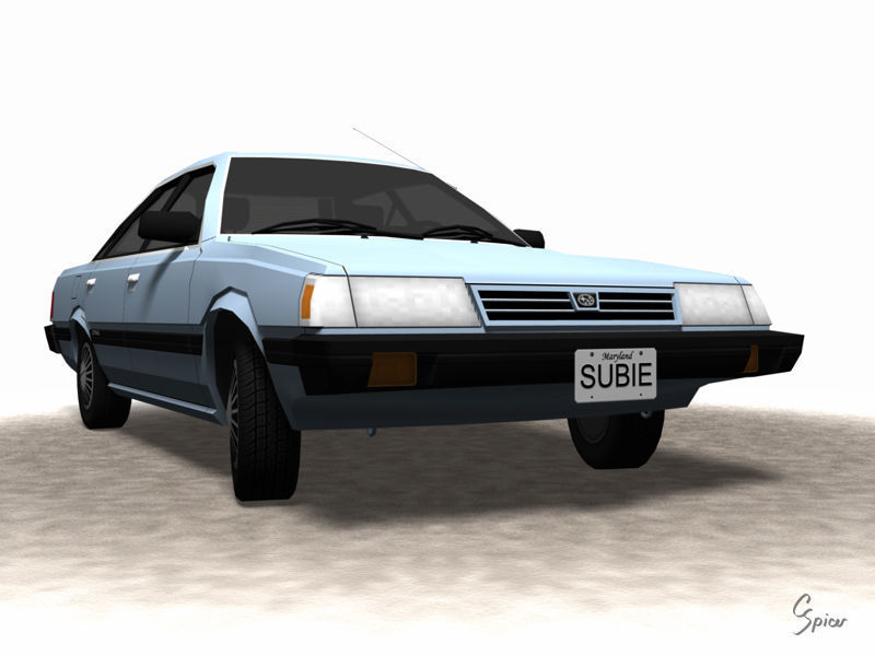 Low-Poly 1992 Subaru Loyale free VR / AR / low-poly 3D model | CGTrader