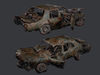 3D model Apocalyptic Damaged Destroyed Vehicle Car Game Ready 13 VR ...
