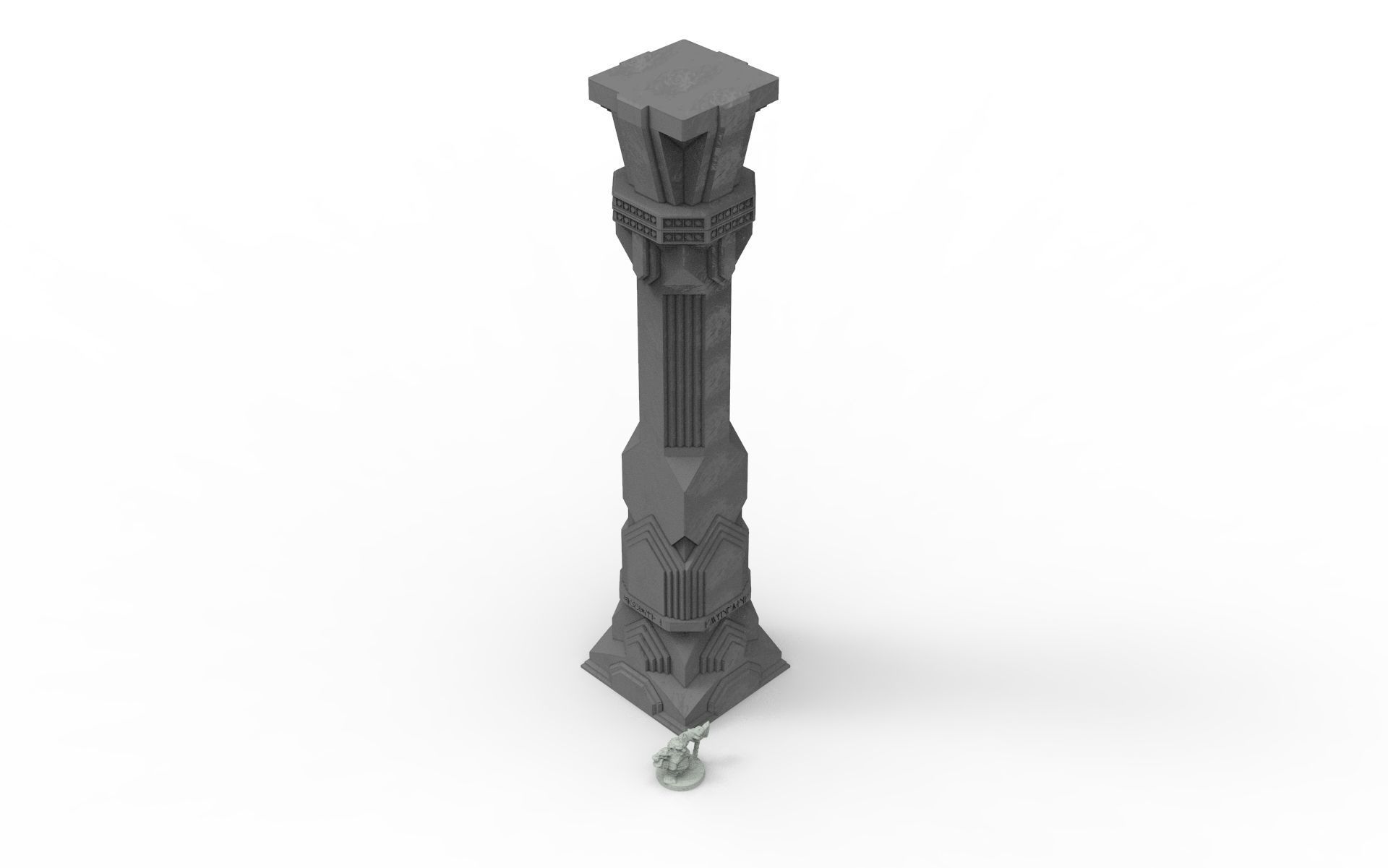 3D printable pillar and assorted bases for dwarf mine 3D model 3D ...